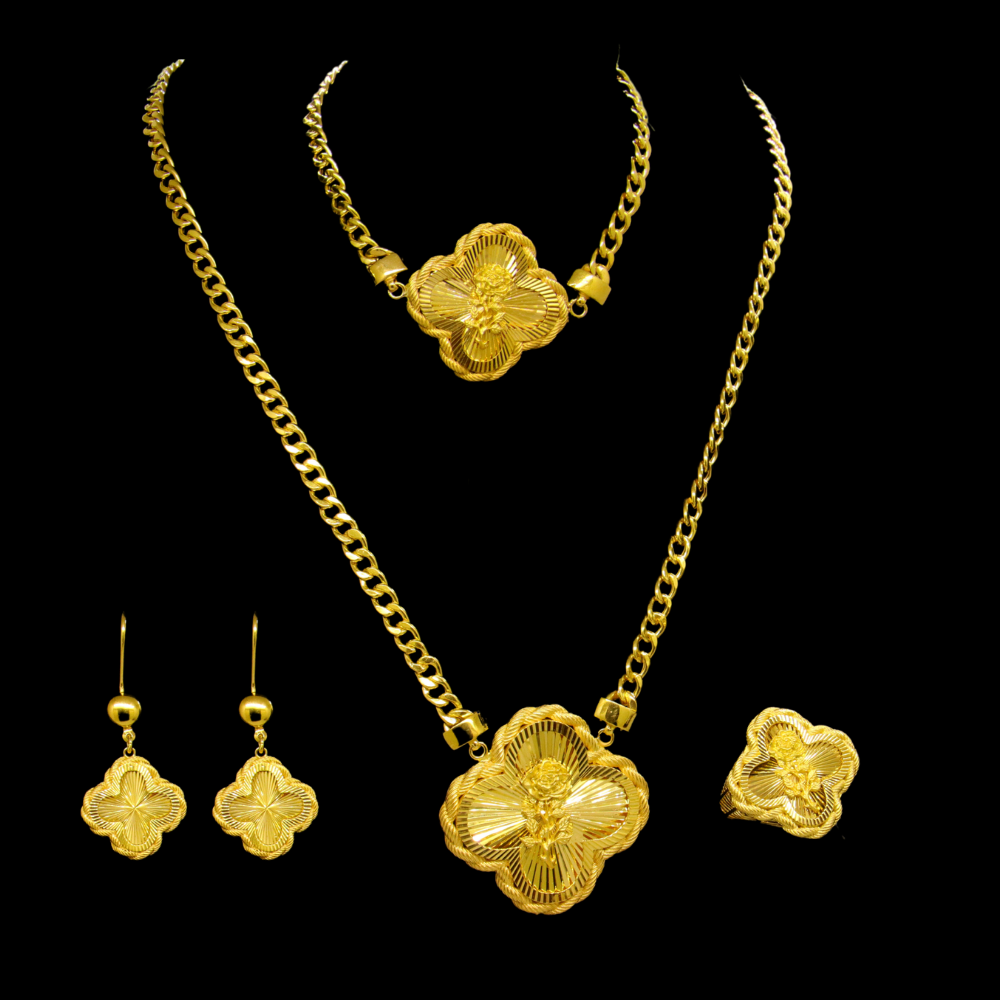 21K Gold Necklace Set | SW23346