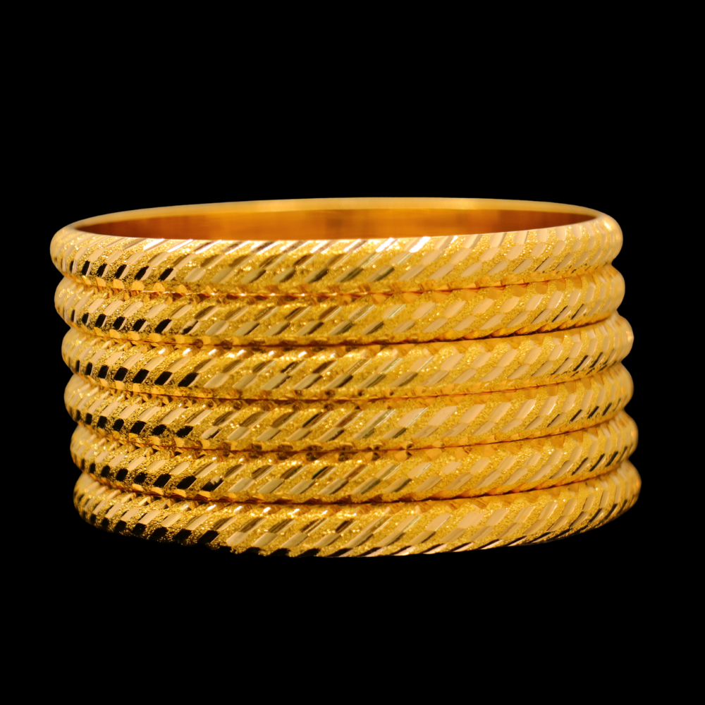 21K Gold Bangle Set (L) | SD27214