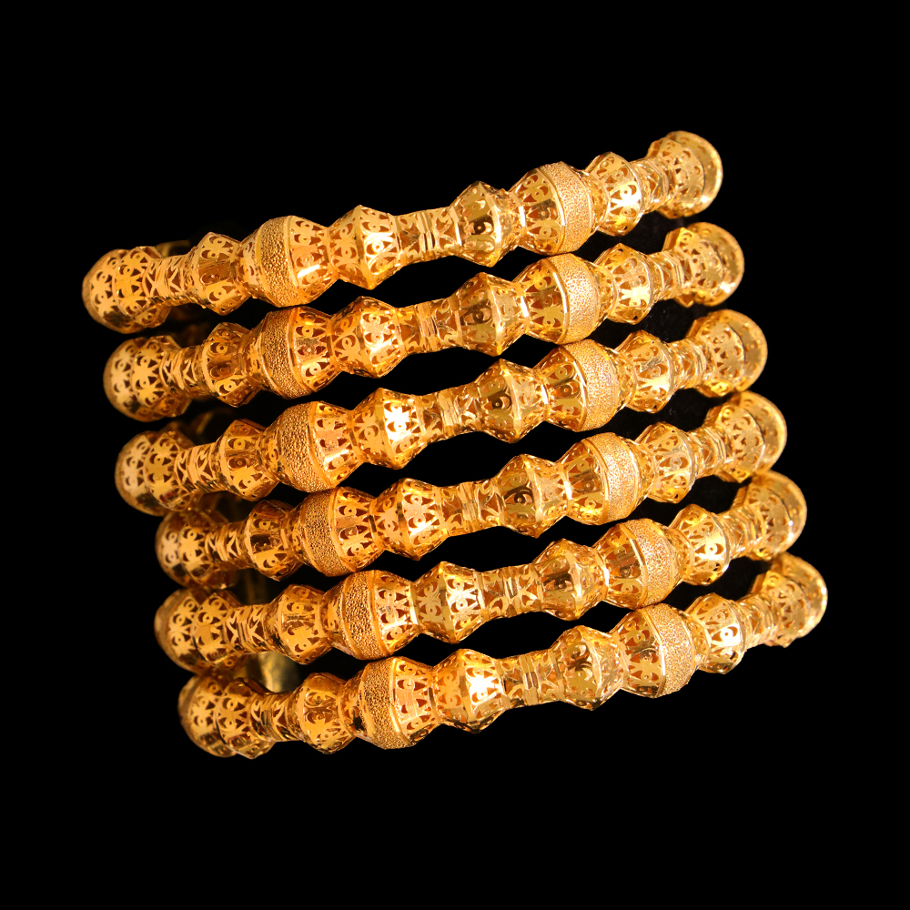 21K Gold Bangle Set (M) | SW17083
