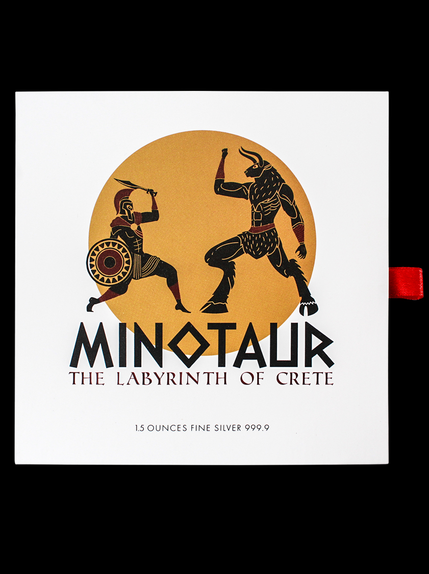 Minotaur The Labyrinth of Crete 1.5oz Pure Silver Coin | SW13463