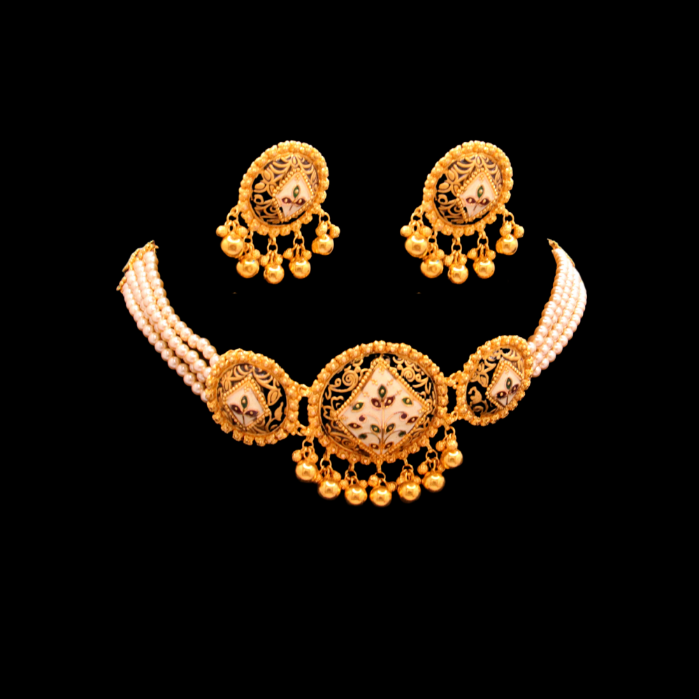 22K Gold Necklace Set | SW22714