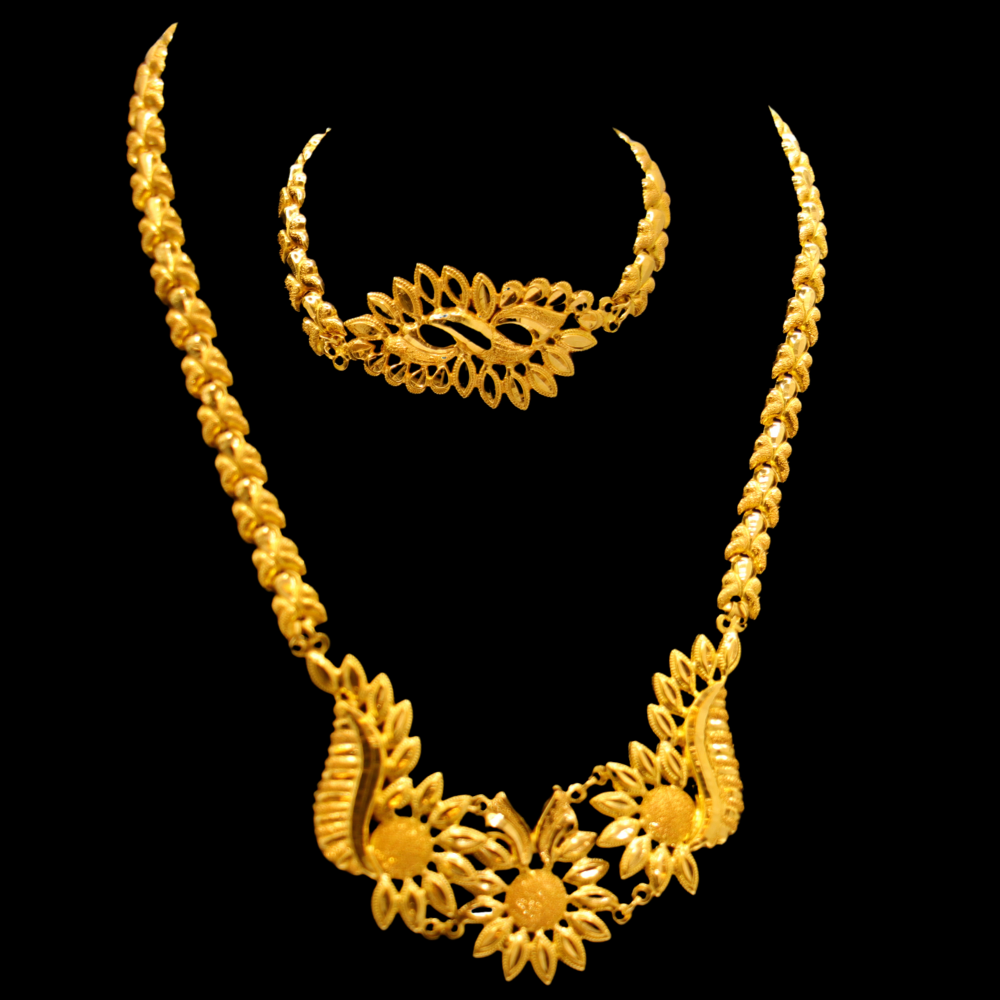 21K Gold Necklace Set | SB27221