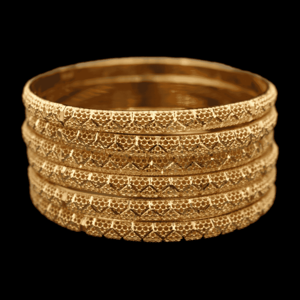21K Gold Bangle Set (L) | SW22110