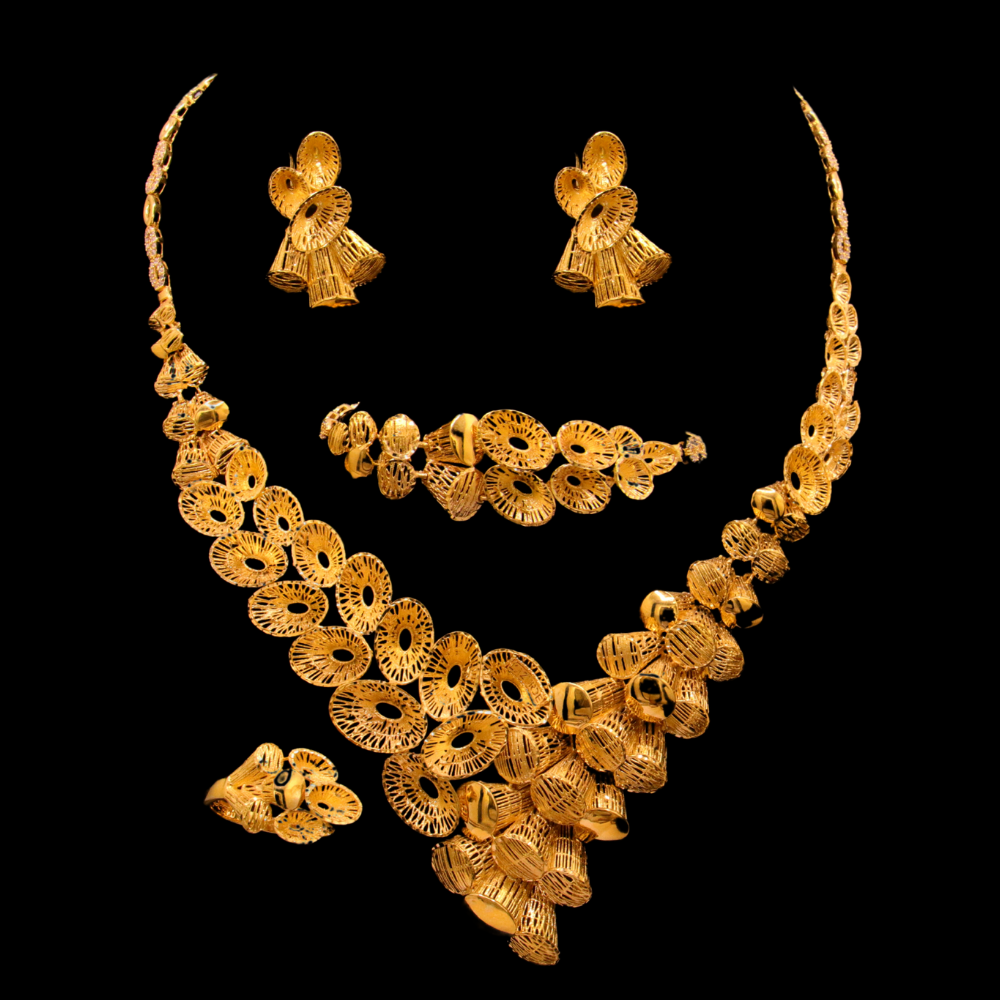21K Gold Necklace Lazurde Set | SD23075