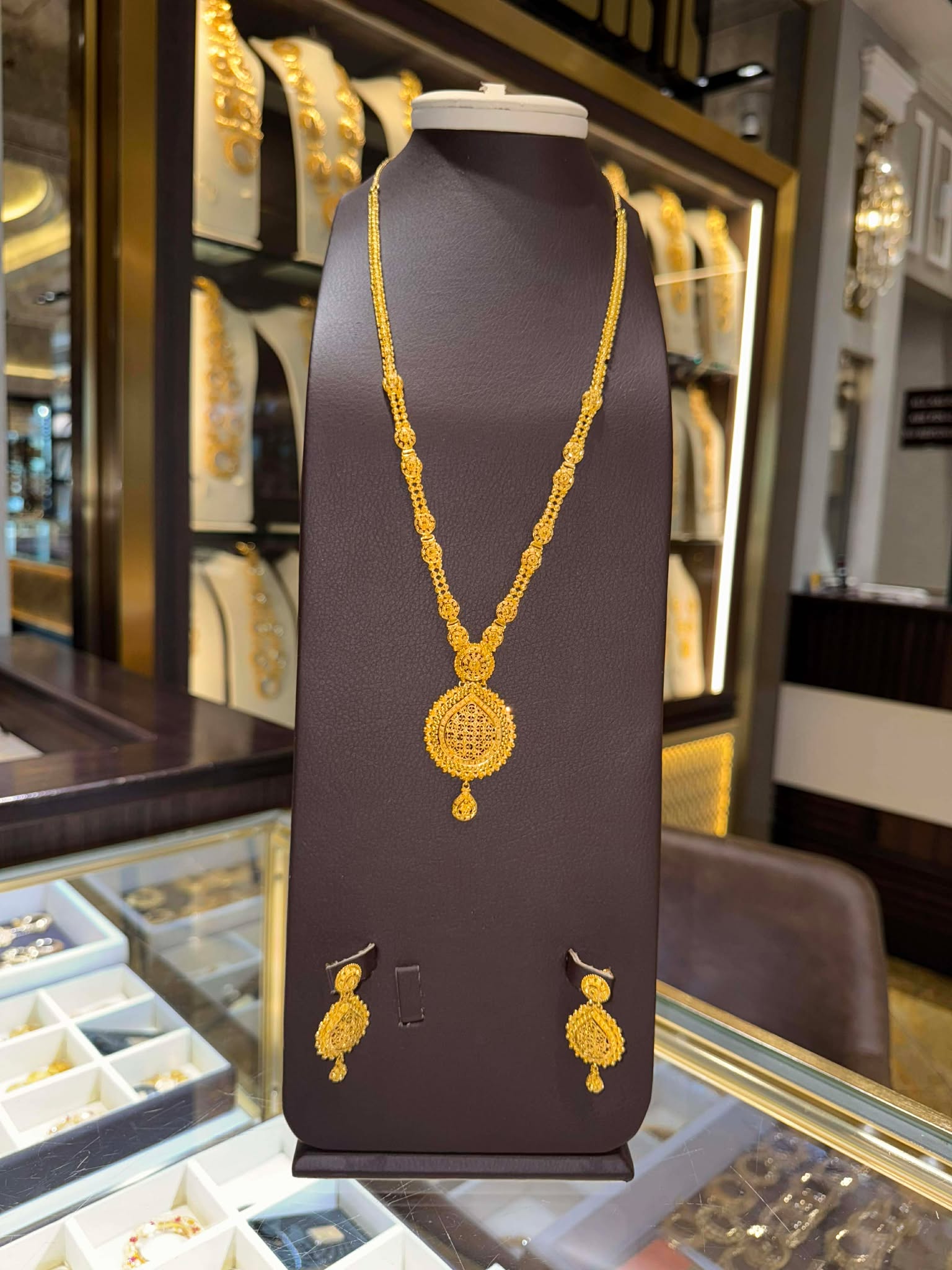 21K Gold Necklace Set | SB27255