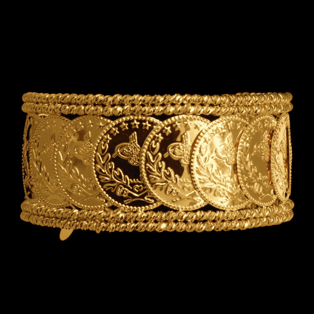 21K Gold Bangle Bracelet | SW19609