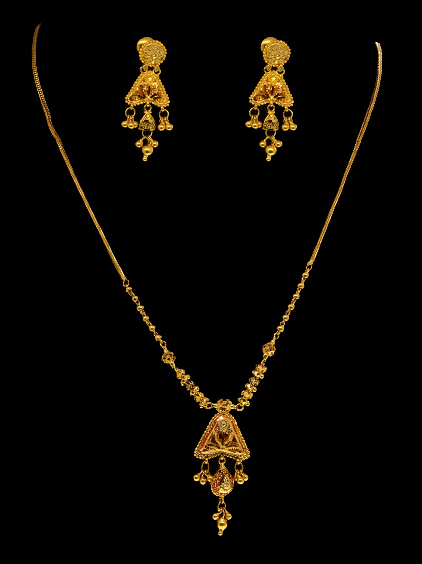 22K Gold Necklace Set | SW11557