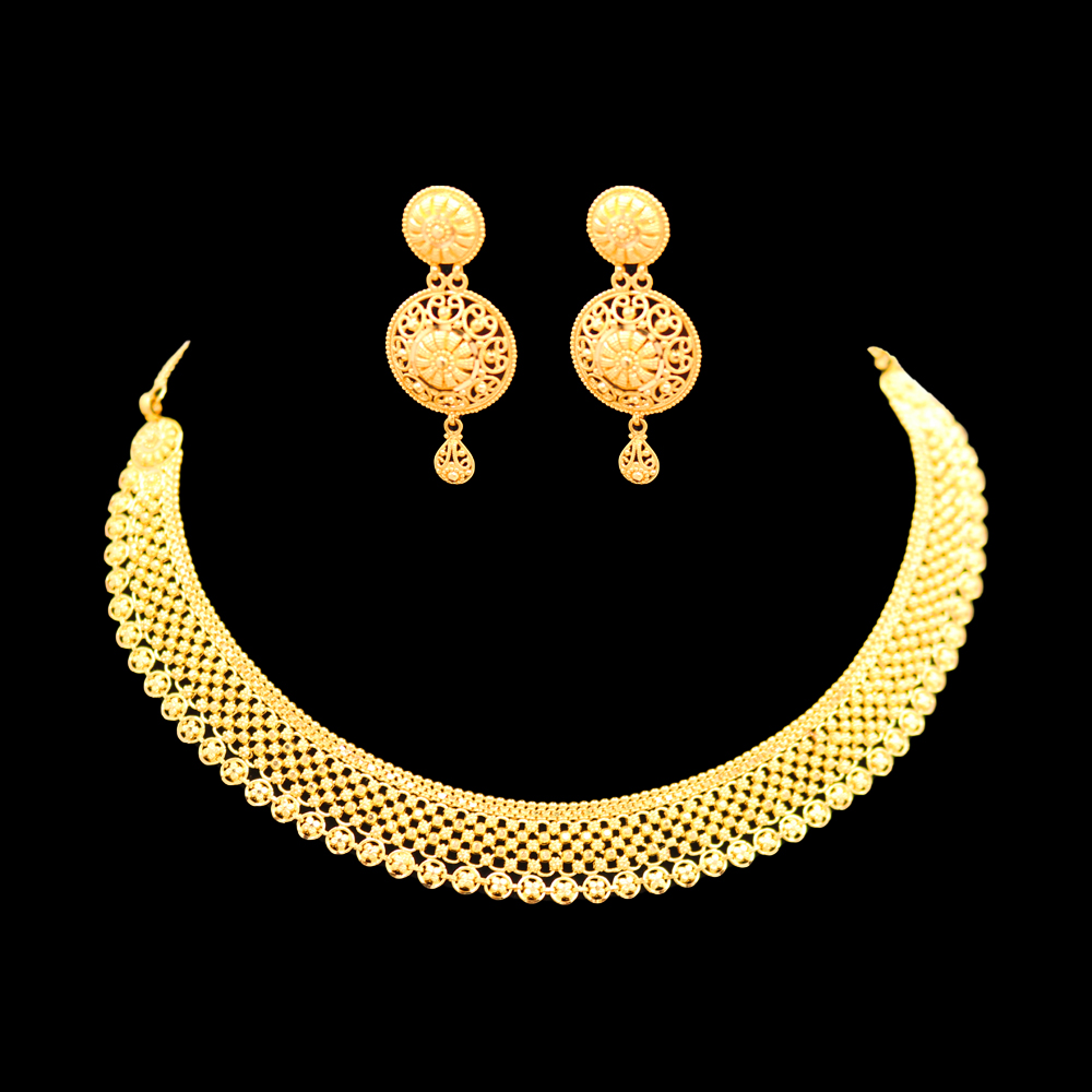 22K Gold Necklace Set | SW22396
