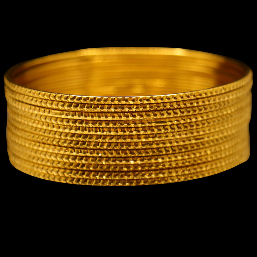 22K Gold Bangle Set (S) | SB27323