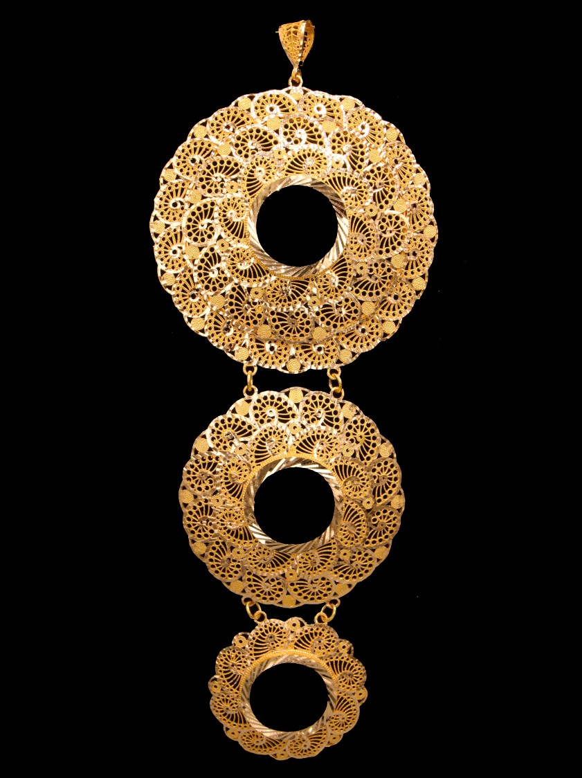 21K Gold Frame Pendant | 35593