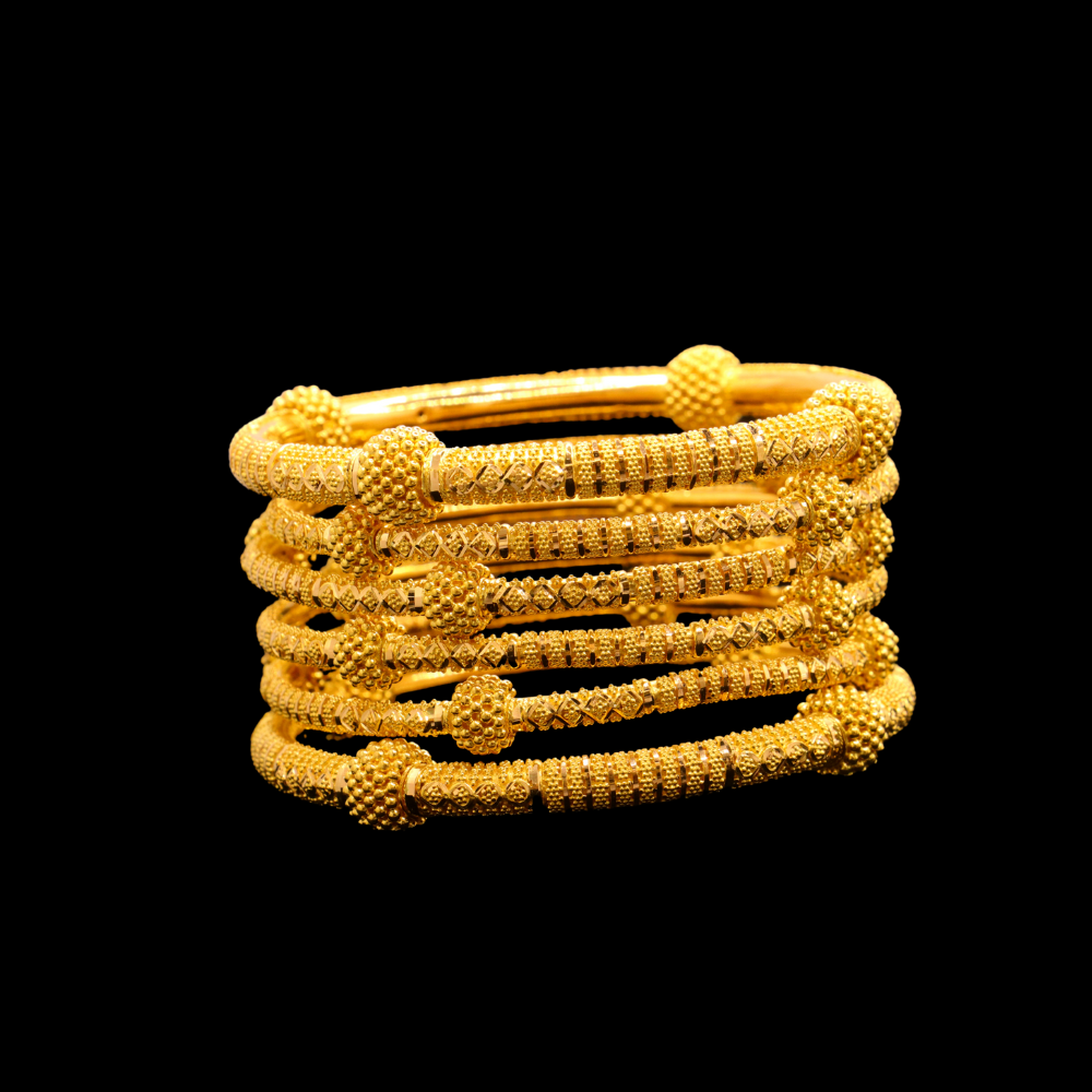 22K Gold Bangle Set (XS) | SB23294