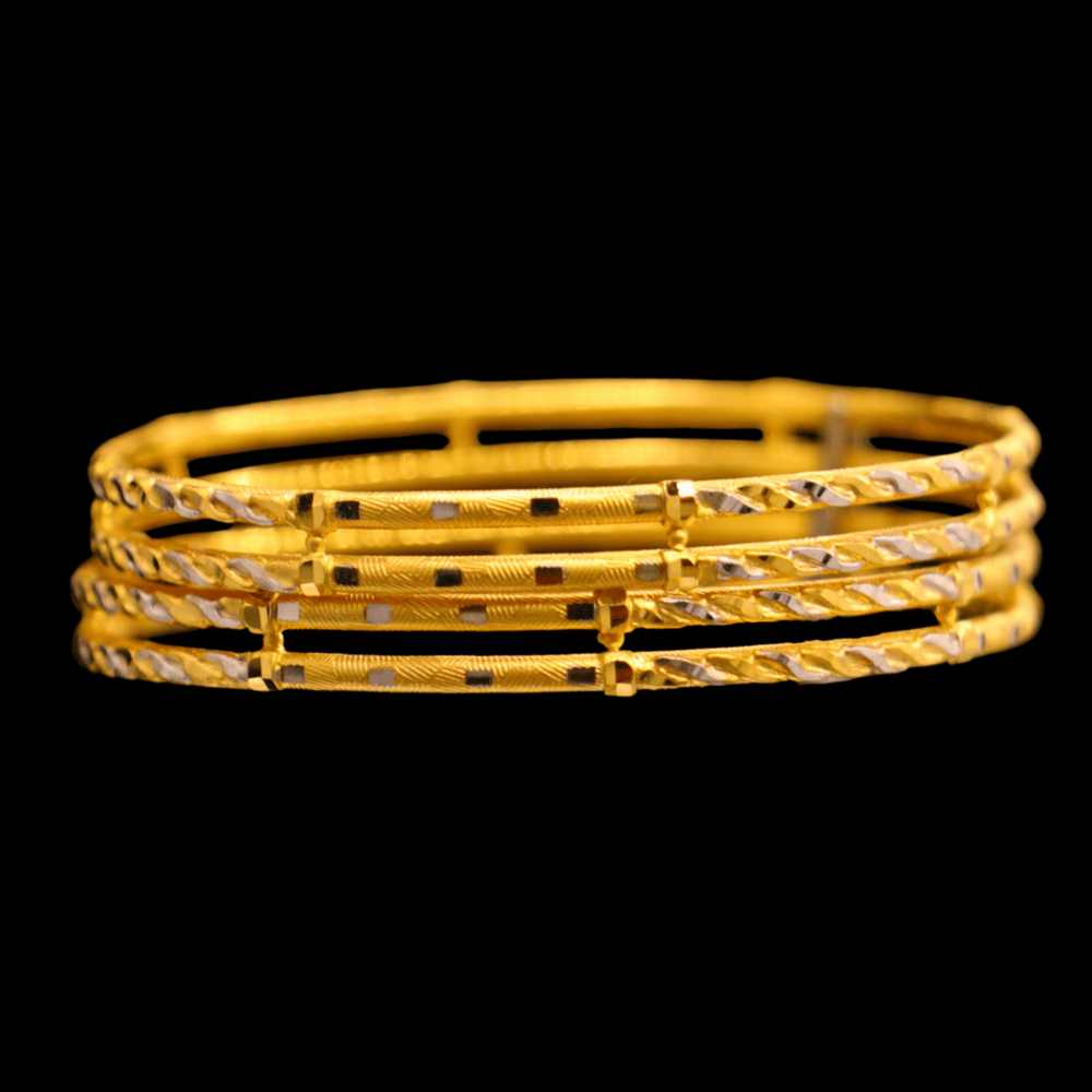 22K Gold Bangle Bracelet | SD25643