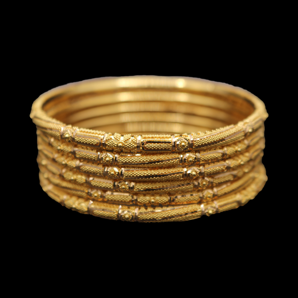 22k Gold Bangle Set (M) | SW22090
