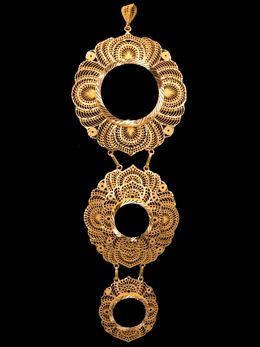 21K Gold Frame Pendant | 35592