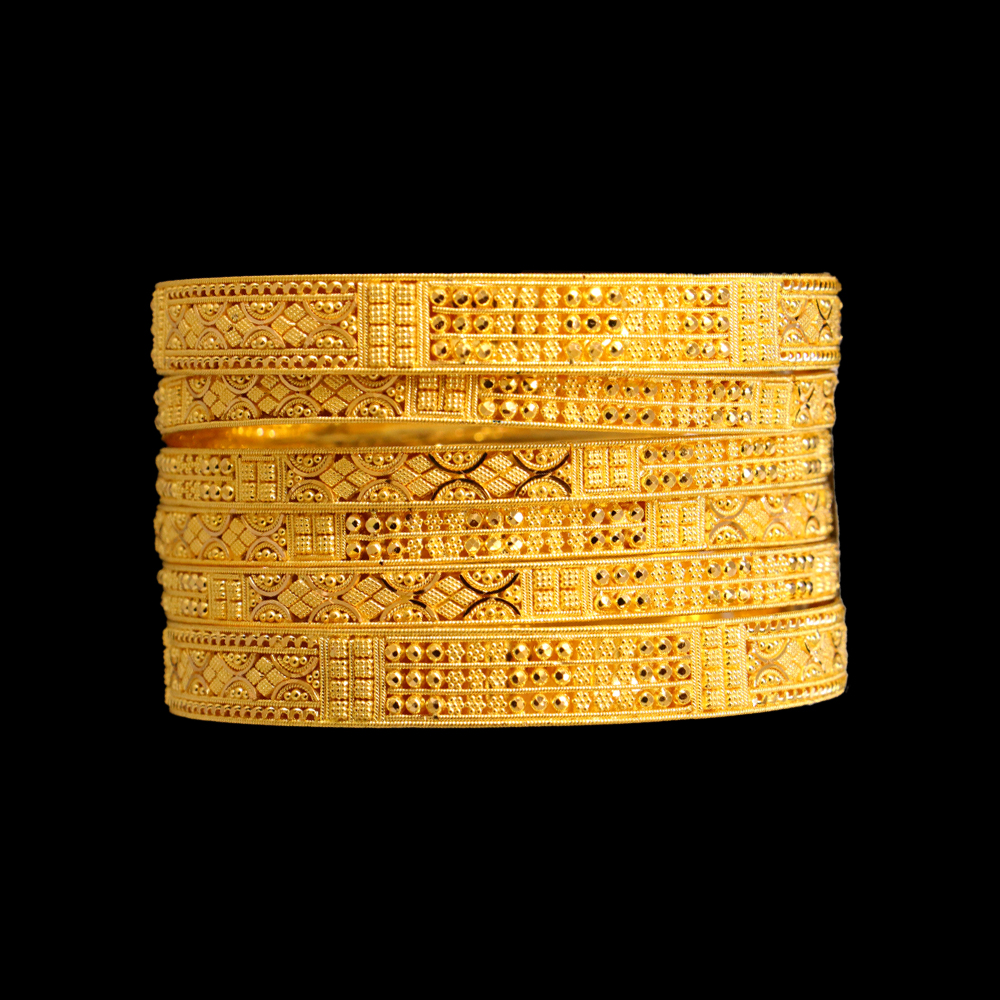 22k Gold Bangle Set (S) | SW21734