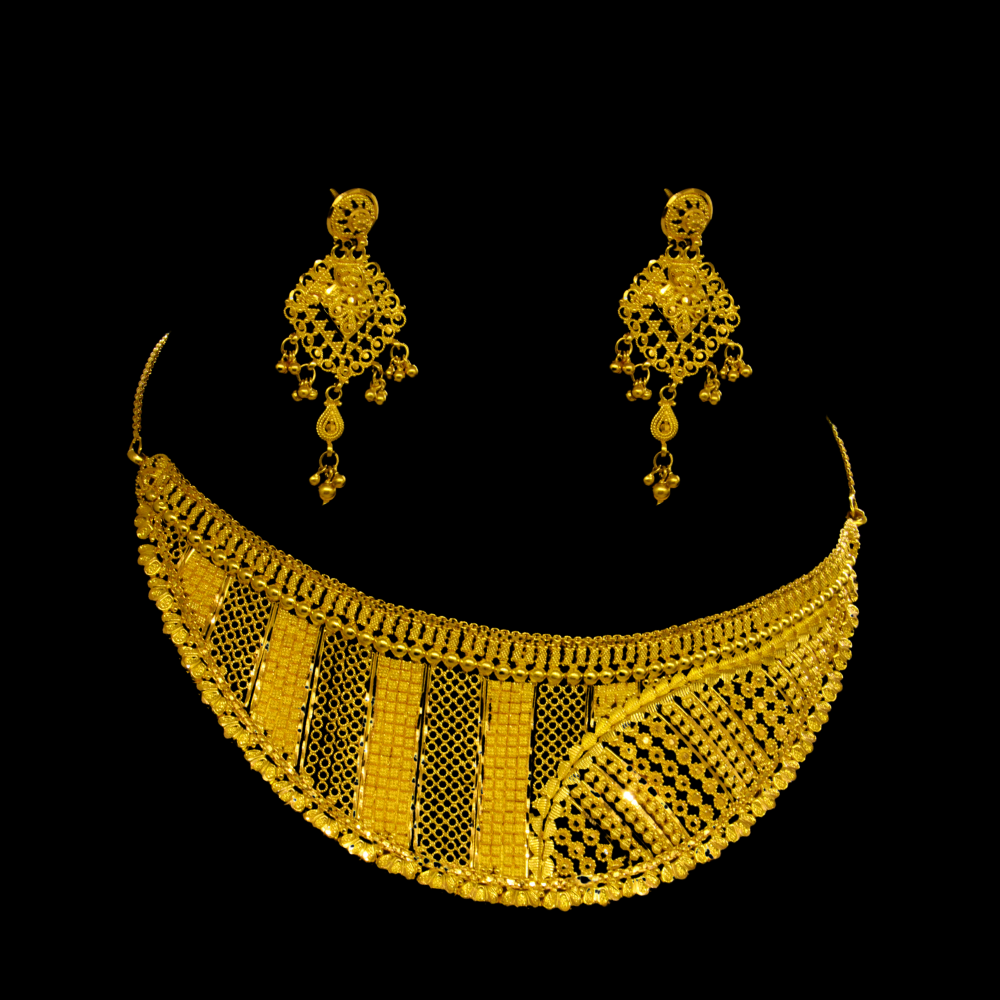 22K Gold Necklace Set | SW23982
