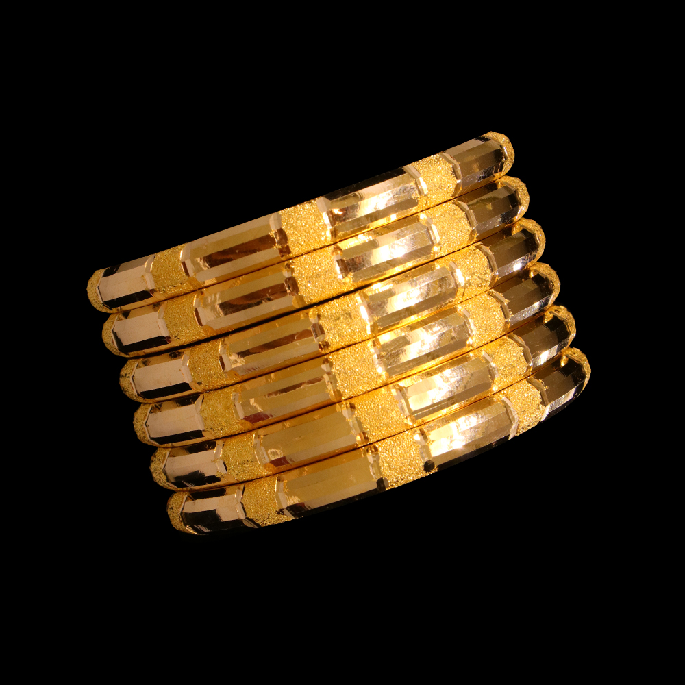 21K Gold Bangle Set (XL) | SW17576