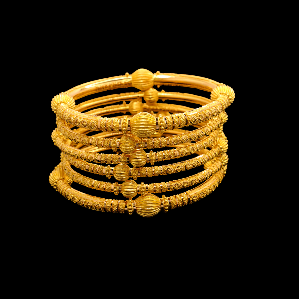 22K Gold Bangle Set (S) | SB23288