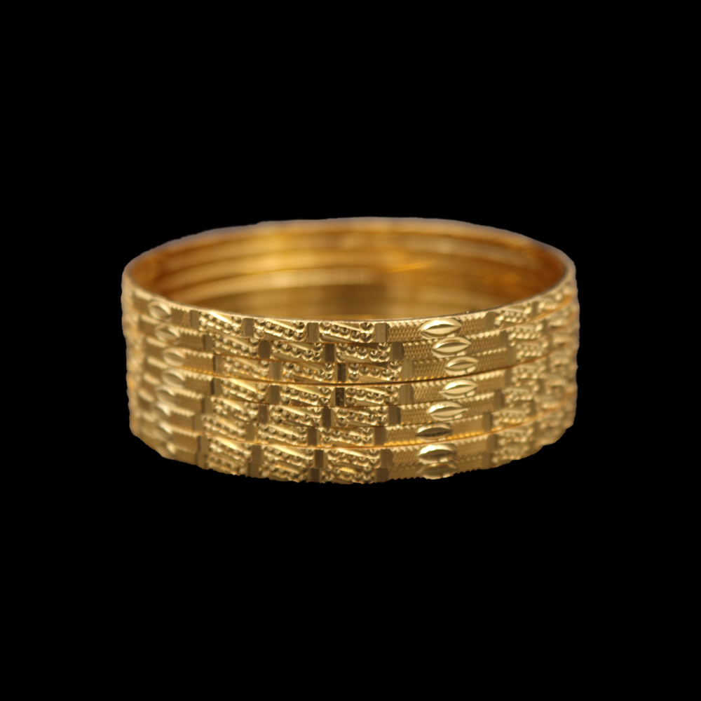 22K Gold Bangle Set (XS) | SW22126