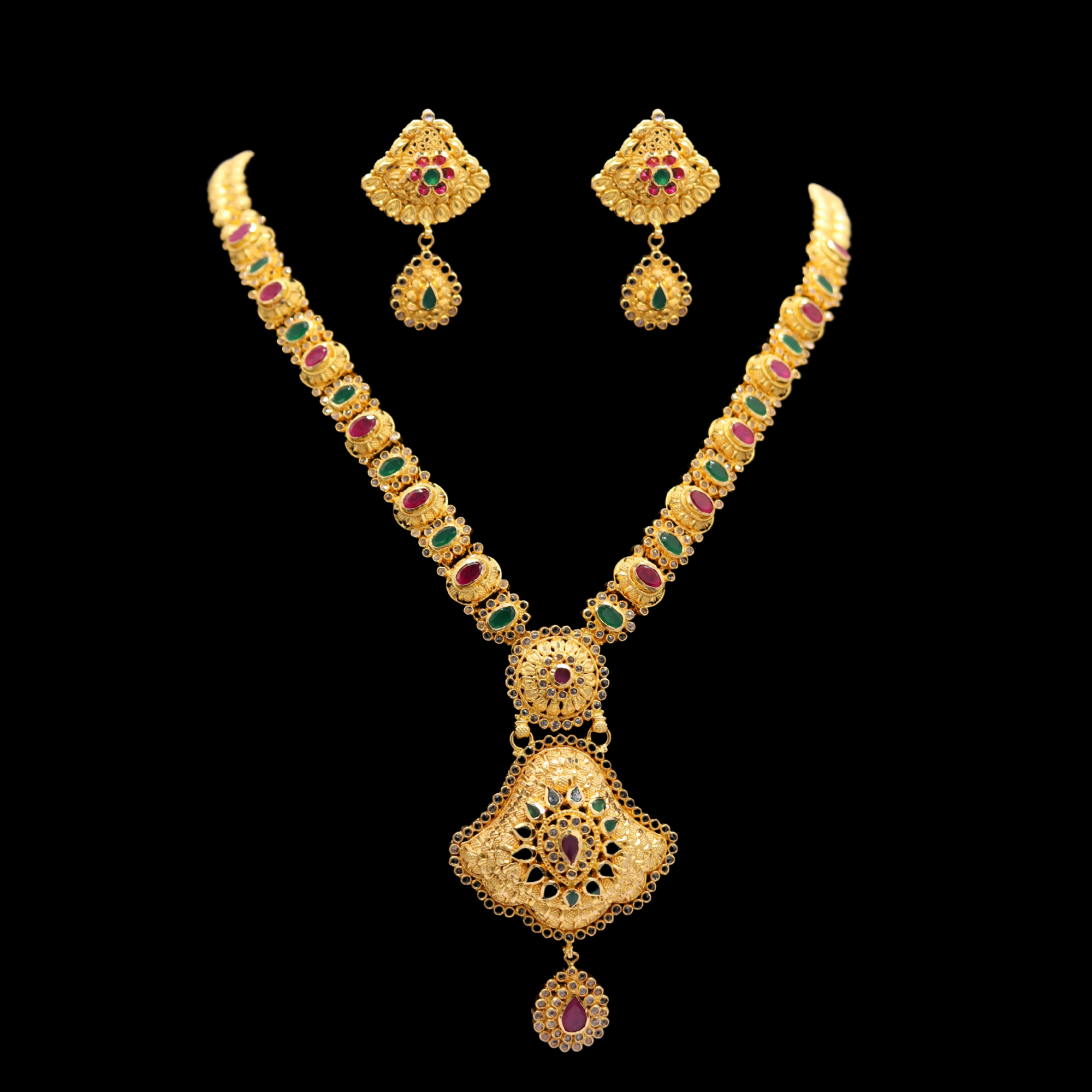 22K Gold Necklace Set | SW22540