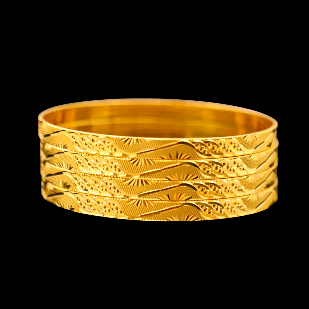 22K Gold Bangle Set (XS) | SB27789