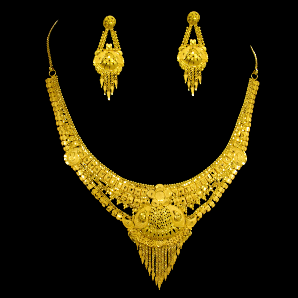 22K Gold Necklace Set | SW24970