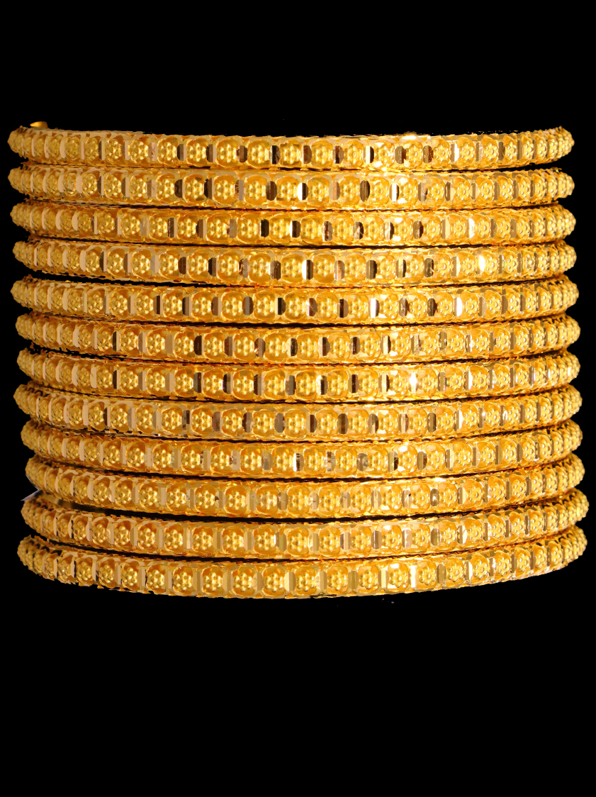 22K Gold Bangle Set (S) | SW13499