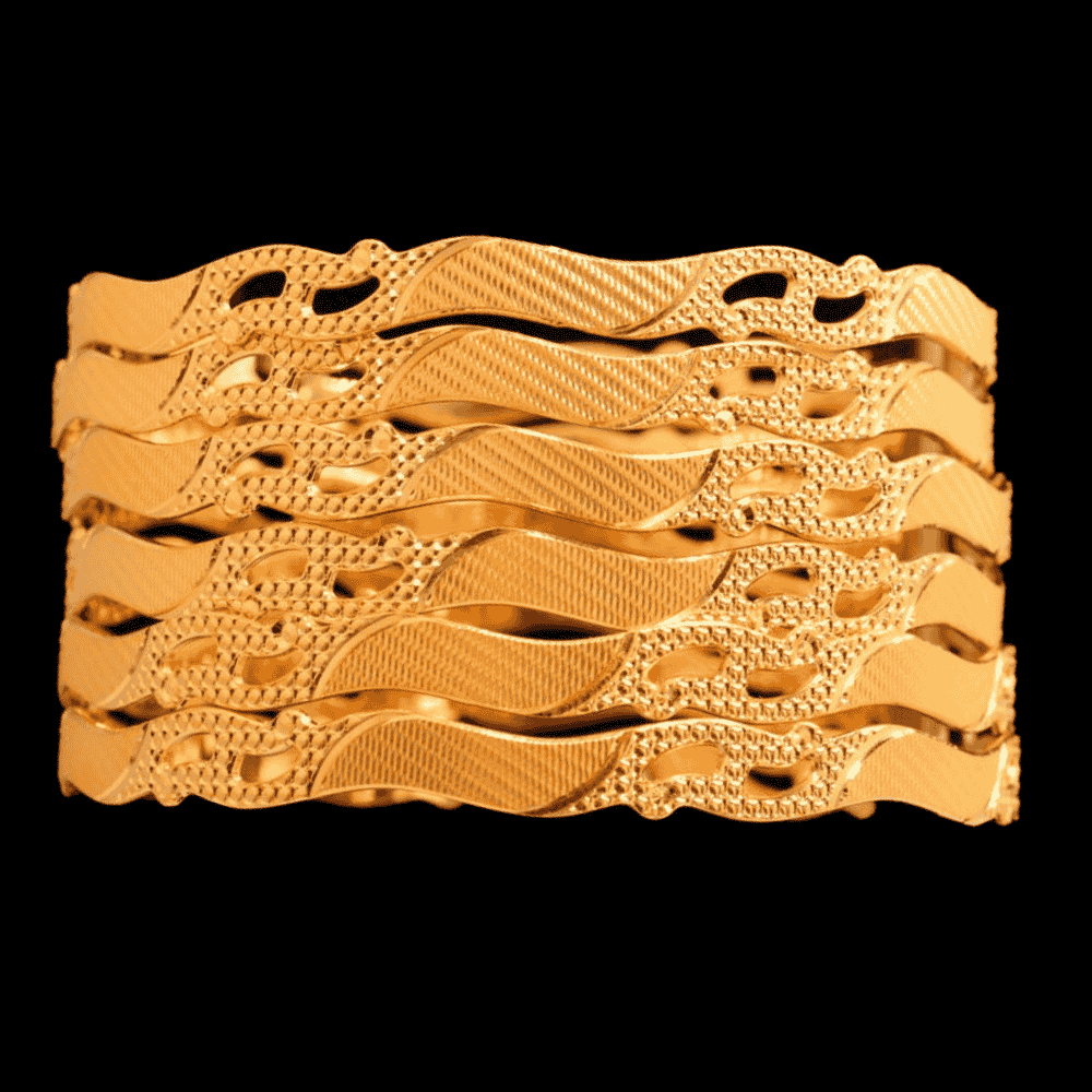 21k Gold Bangle Set (L) | SW22350