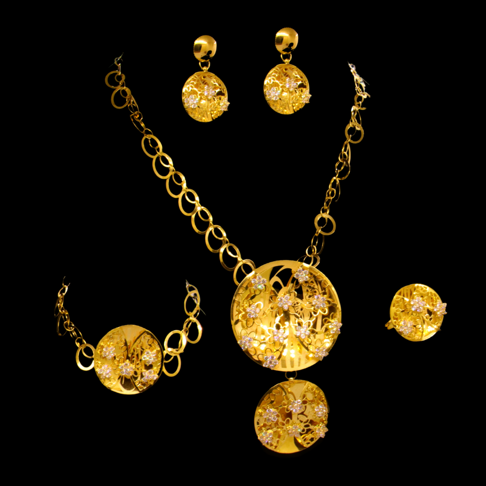 21K Gold Lazurde Necklace Set | SW23981
