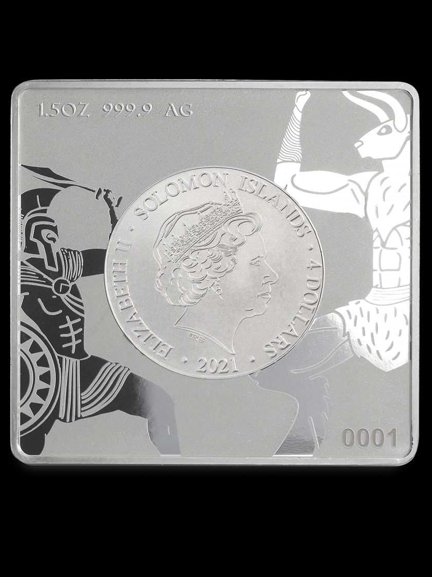 Minotaur The Labyrinth of Crete 1.5oz Pure Silver Coin | SW13463