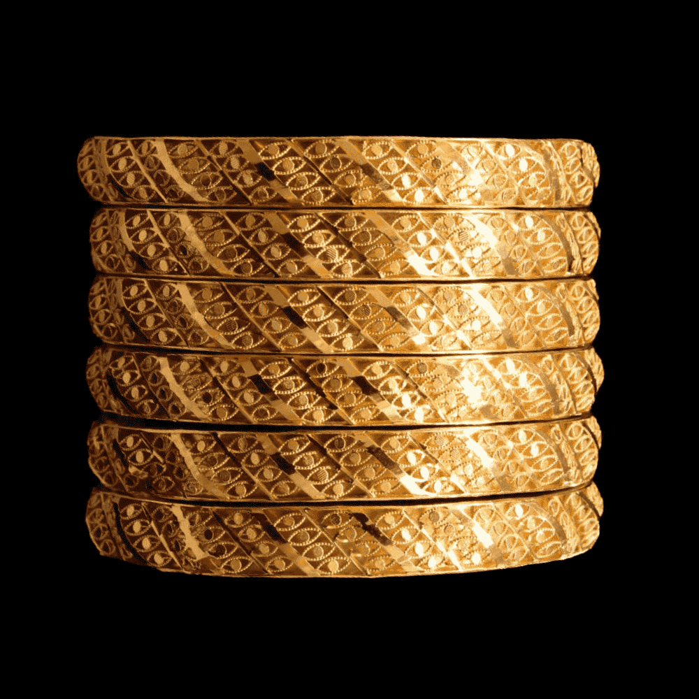 21K Gold Bangle Set (S) | SW18523