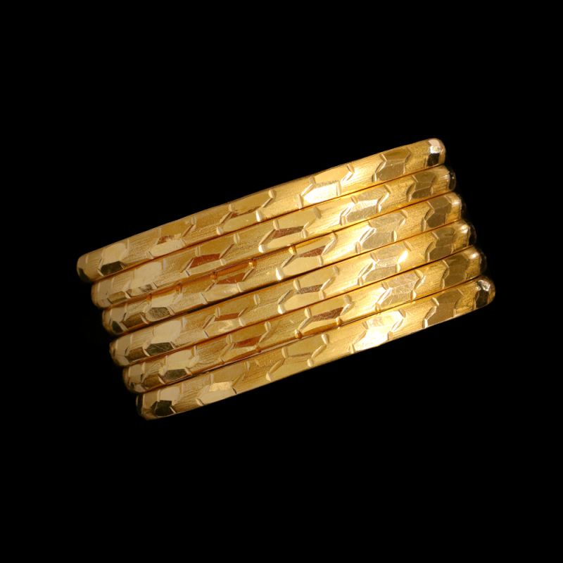 21K Gold Bangle Set (XL) | SW17159